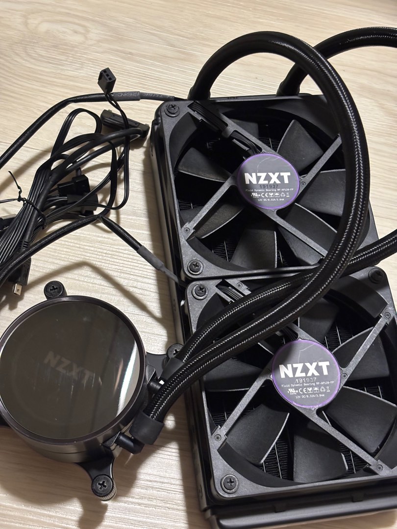 NZXT Kraken X52 AIO with NZXT 120mm fans, Computers & Tech, Parts ...