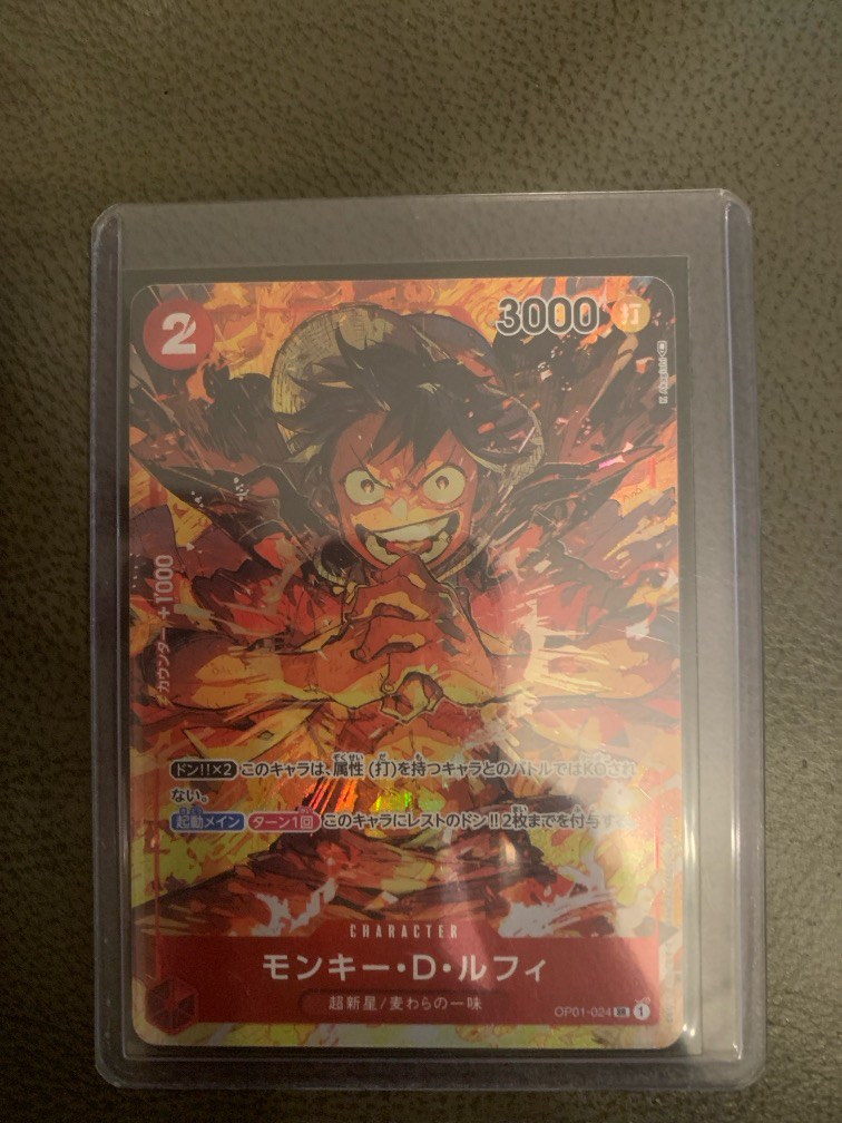 One piece card game Luffy AA SR OP-01, Hobbies & Toys, Toys & Games on ...