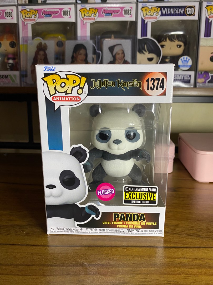 Panda 1374 Flocked EEE Funko Pop | Jujutsu Kaisen Funko Pop | Panda JJK ...