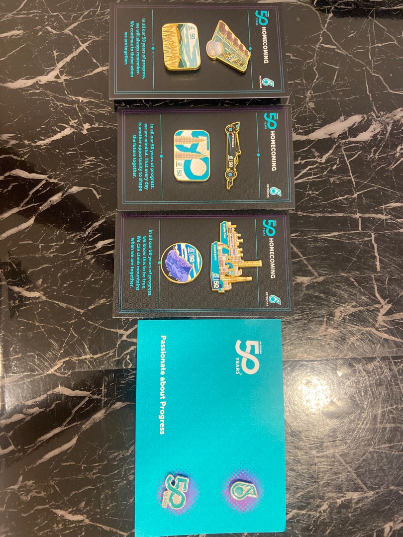 Petronas Pin 50Years Anniversary, Luxury, Accessories on Carousell