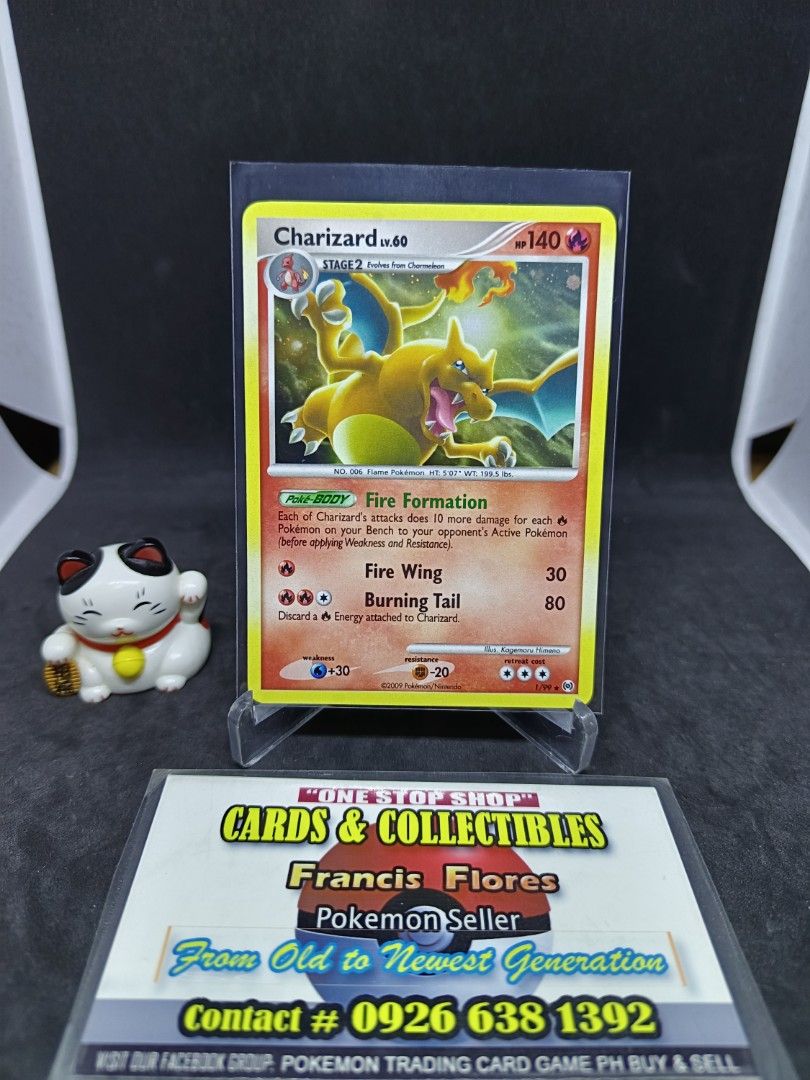 Pokemon Card - CHARIZARD #1 - HOLO (PLATINUM: ARCEUS) YEAR 2009 ...