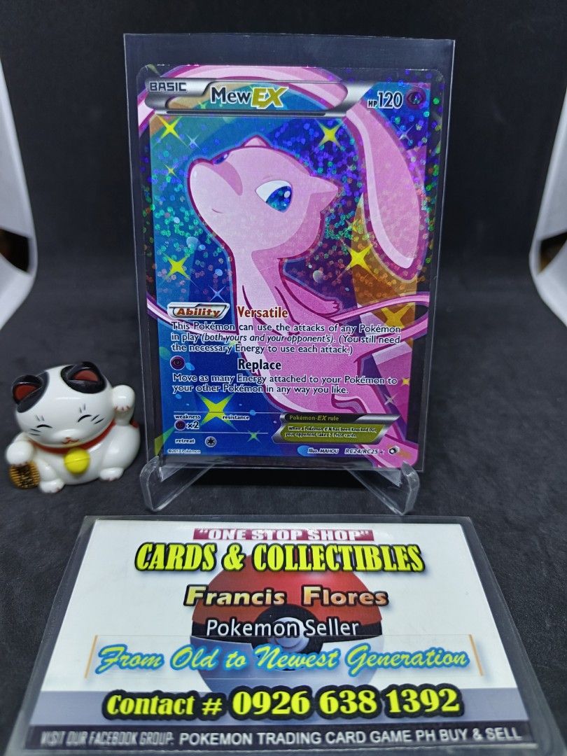 Pokemon Card - MEW EX #24/25 - FULL ART (BLACK & WHITE: LEGENDARY ...