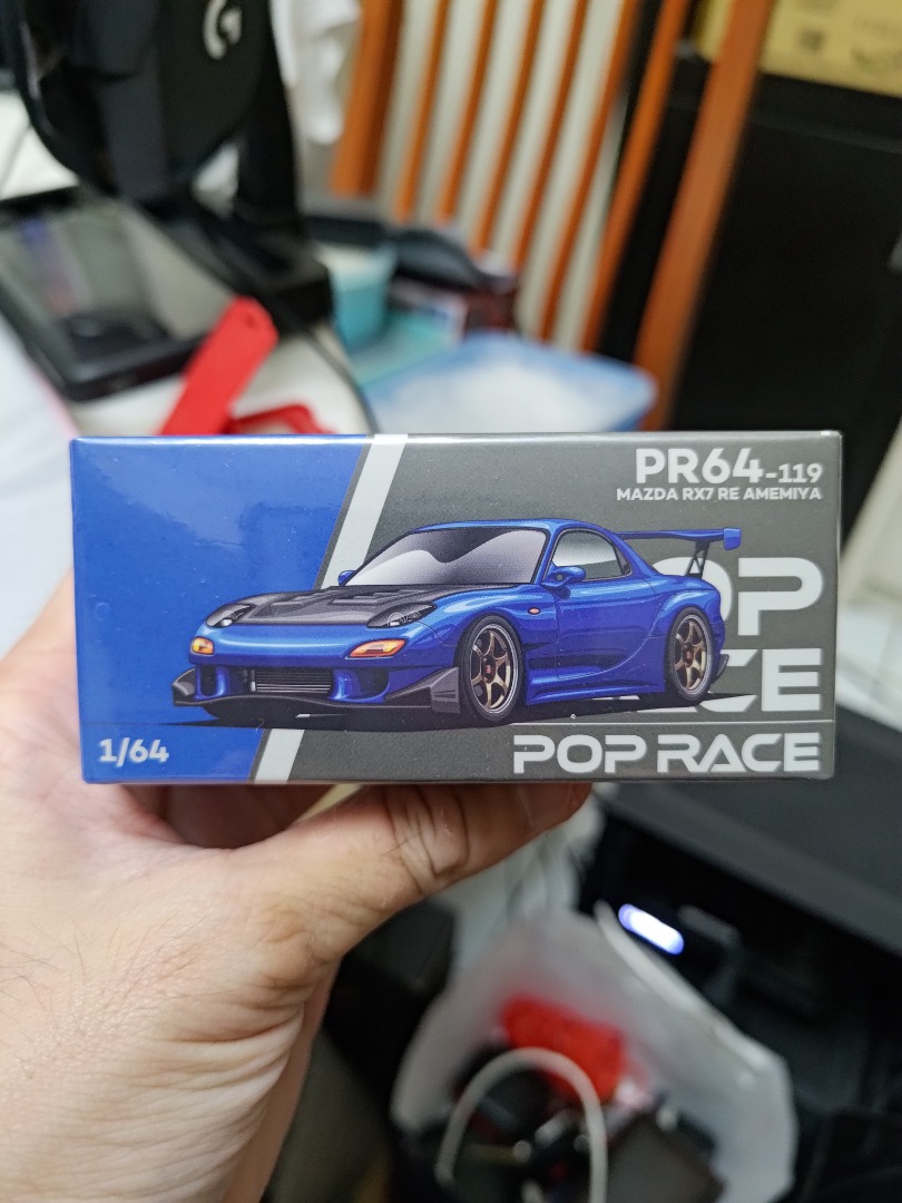 Pop Race Mazda RX-7 (FD3S) RE-Amemiya Widebody Blue Metallic (PR64-119), Hobbies & Toys, Toys ...
