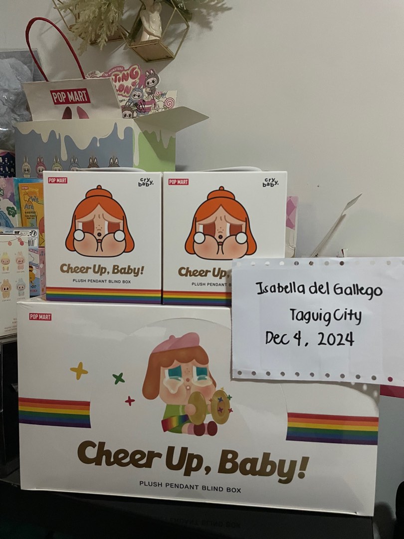 Popmart Cheer Up baby, Hobbies & Toys, Toys & Games on Carousell