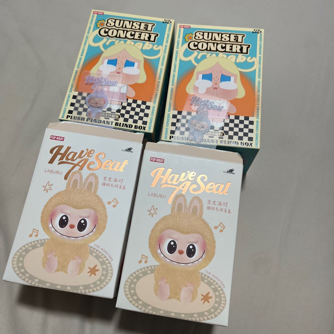 Popmart Labubu V2 + Crybaby sunset, Hobbies & Toys, Toys & Games on ...