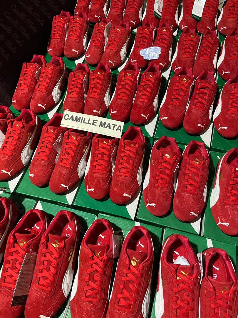 Puma Speedcat Red White, Women's Fashion, Footwear, Sneakers on Carousell
