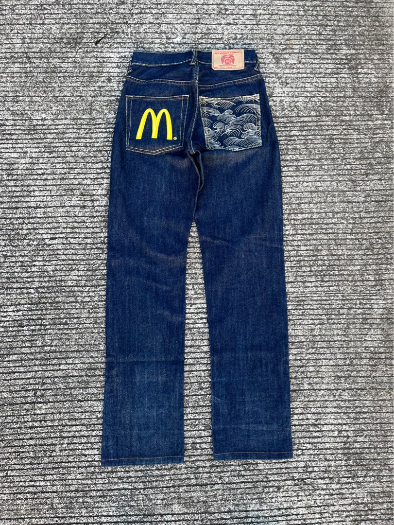 RMC Red Monkey Company x McDonalds Non-Selvedge Raw Denim Jeans, Men's ...