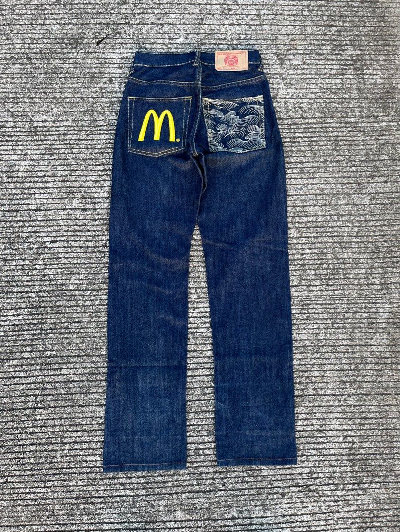 RMC Red Monkey Company x McDonalds Non-Selvedge Raw Denim Jeans, Men's ...