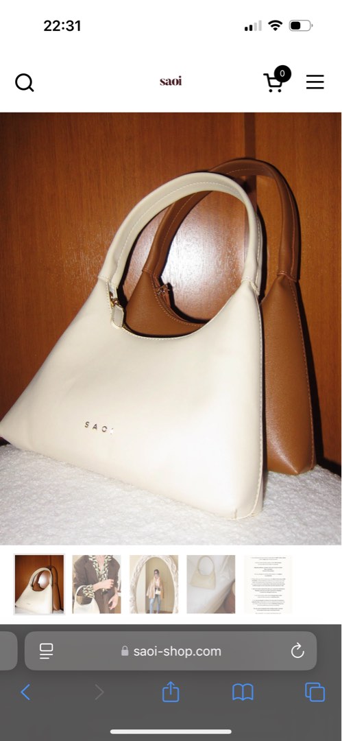 Saoi Saddie bag in Vanilla, Women's Fashion, Bags & Wallets, Purses ...