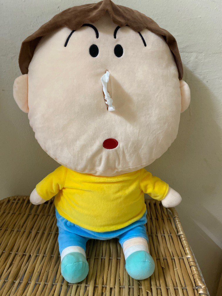 Shin Chan Bo Chan Tissue Cover Pillow 45cm, Furniture & Home Living ...