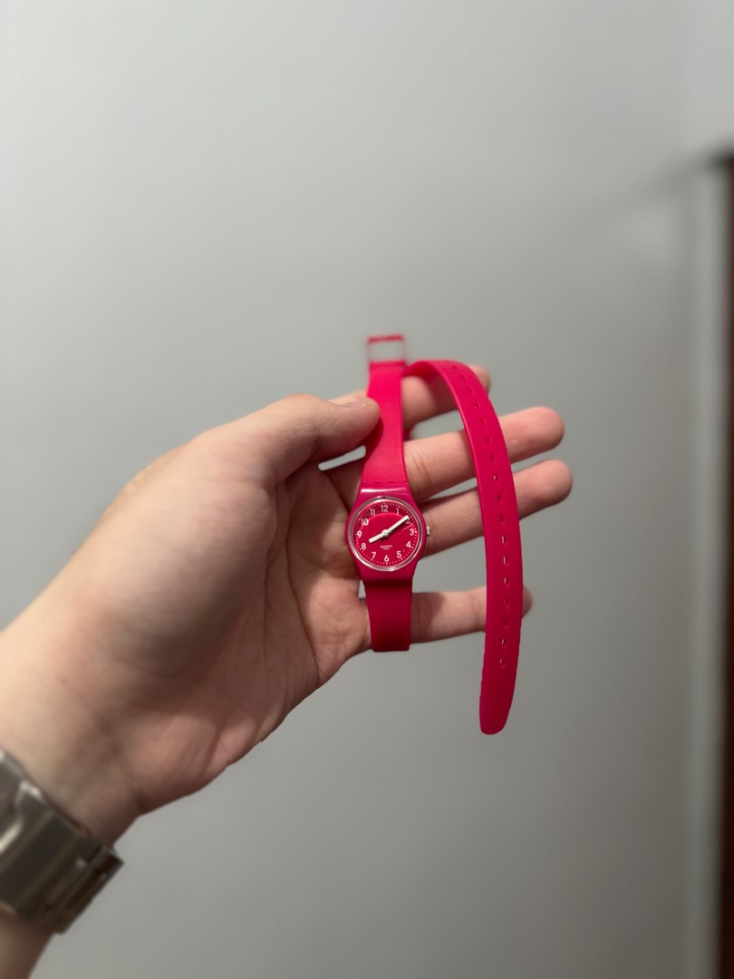 Swatch long strap, Women's Fashion, Watches & Accessories, Watches on ...