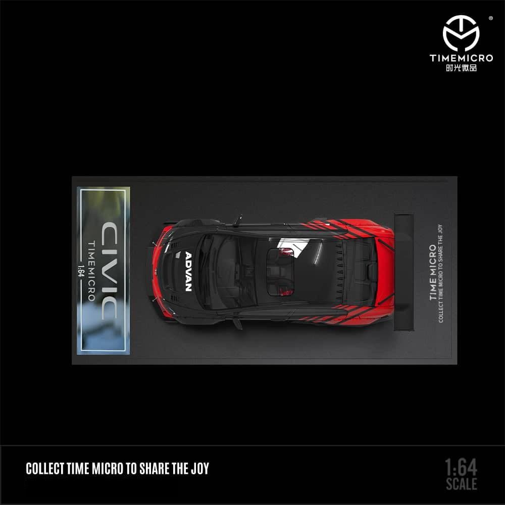 Time Micro 1/64 Scale Civic FD2 Track Edition Modified Advan Die-cast ...
