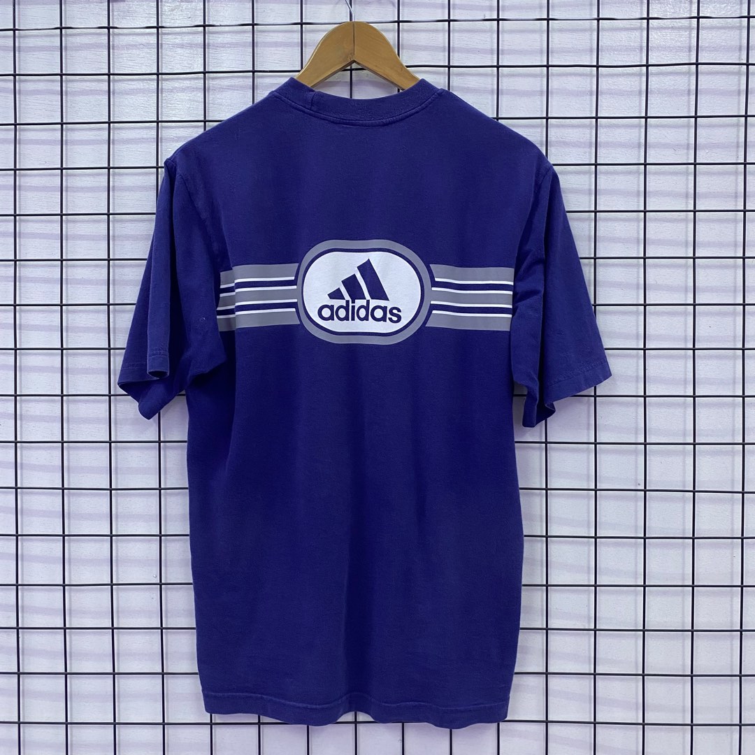Vintage Adidas Center Logo Mirror Print, Men's Fashion, Tops & Sets ...