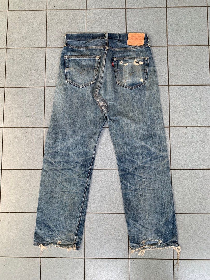 Vintage Levis Big E 501XX Stamp 555 Usa Season color Selvedge ...