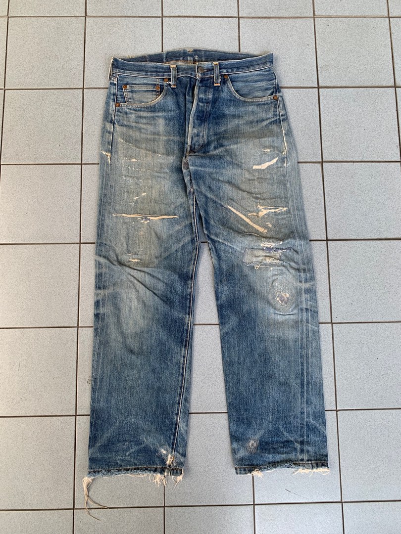 Vintage Levis Big E 501XX Stamp 555 Usa Season color Selvedge ...