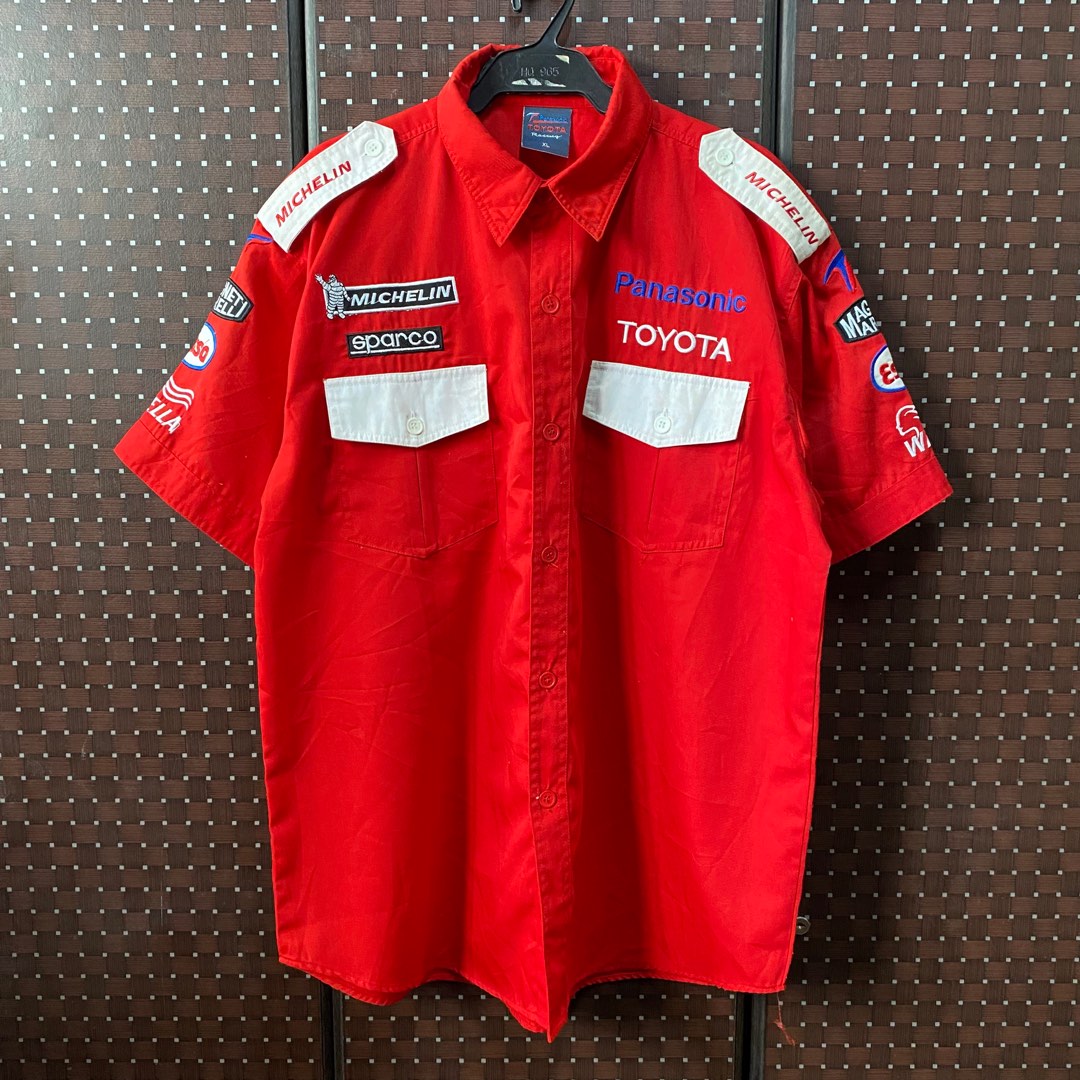VINTAGE TOYOTA X PANASONIC RACING POLO, Men's Fashion, Tops & Sets ...