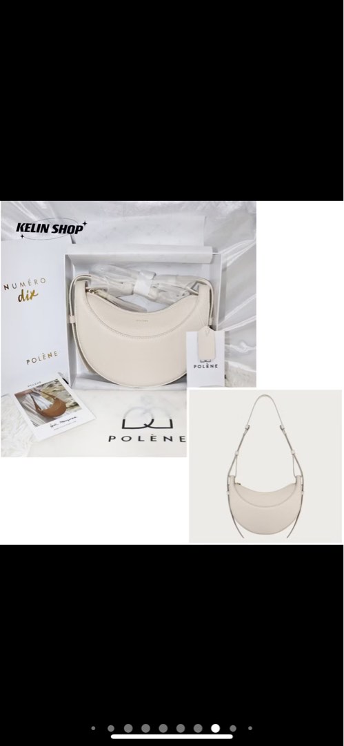 White Polene Bag, Women's Fashion, Bags & Wallets, Shoulder Bags on ...