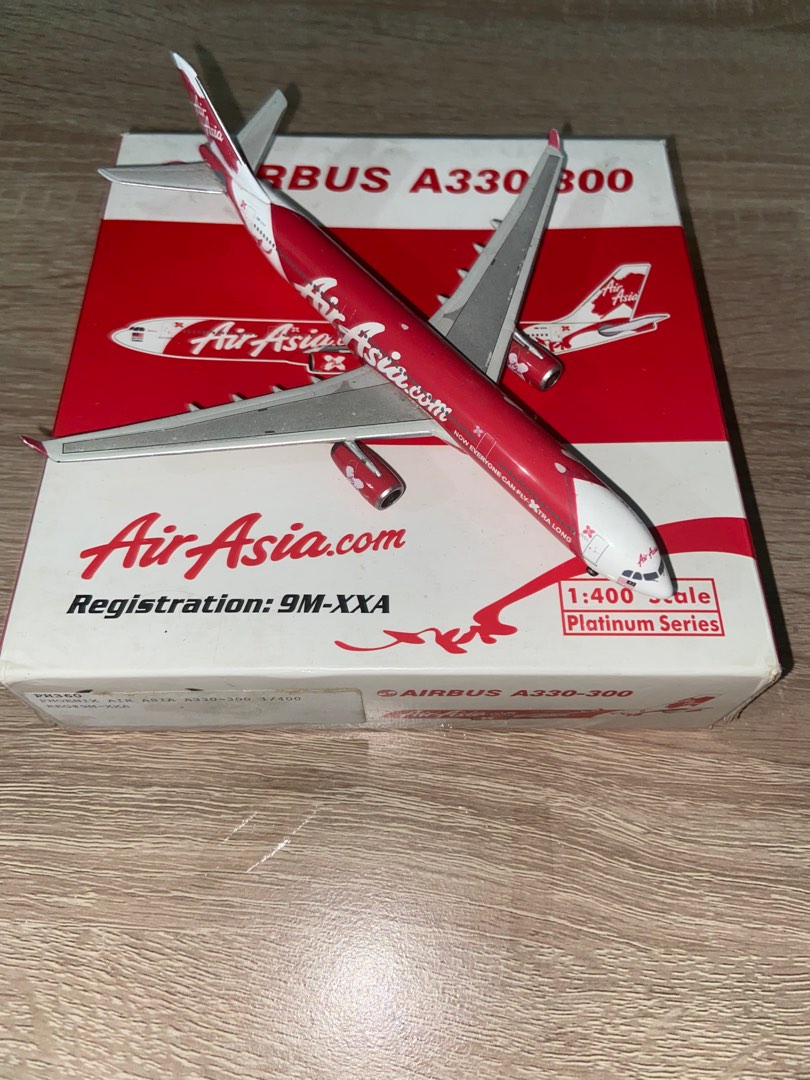 1:400 AirAsia A330-300 phoenix model, Hobbies & Toys, Toys & Games on ...