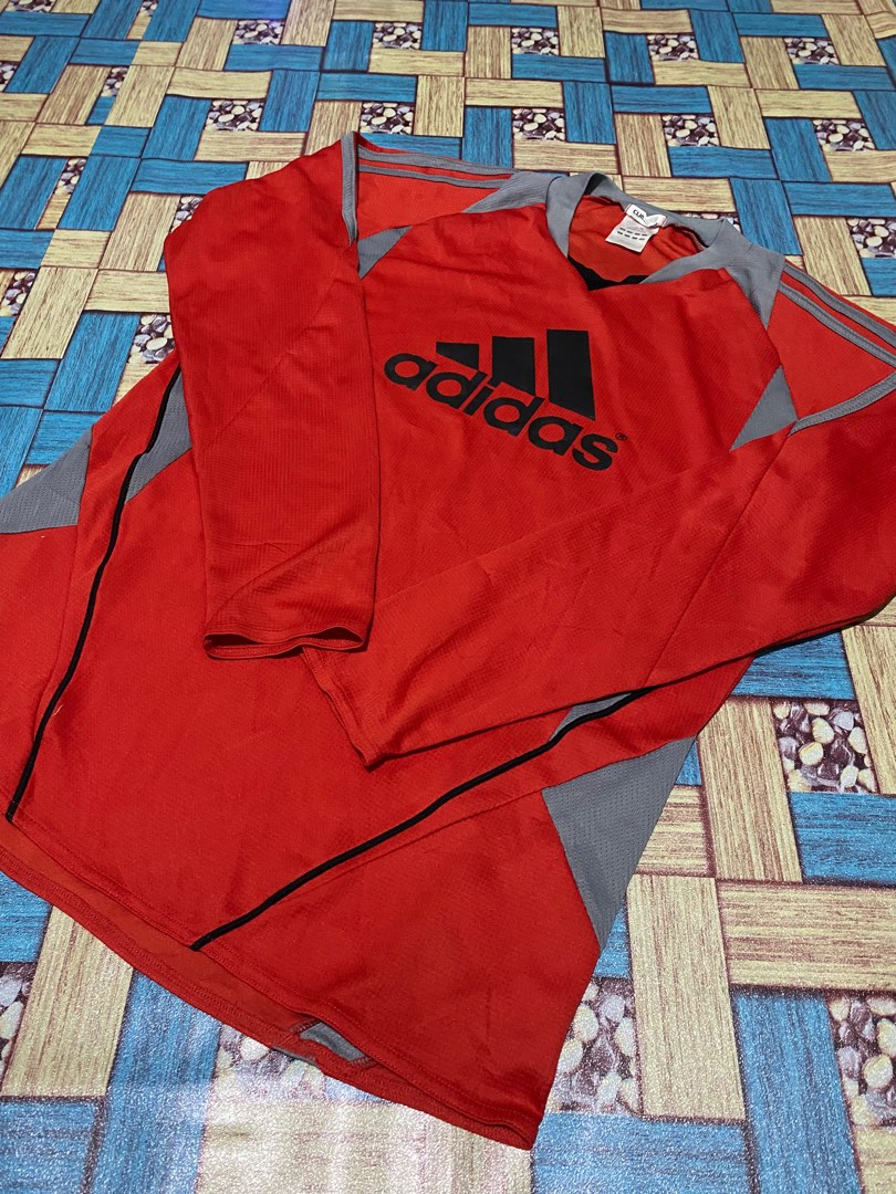 Adidas Centre Long Sleeve, Men's Fashion, Activewear on Carousell