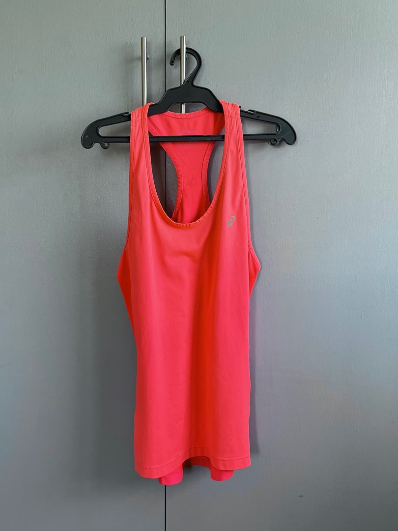 Asics Neon Pink Recerback Singlet Top, Women's Fashion, Activewear on ...