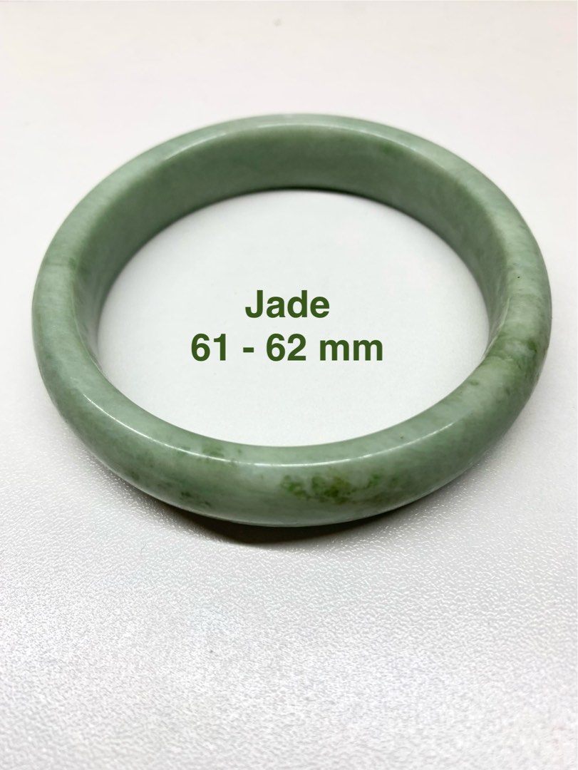 Authentic Natural Jade Bangle, Women's Fashion, Jewelry & Organizers ...