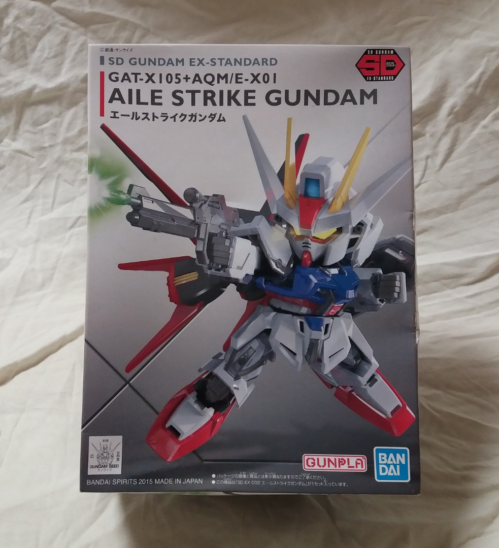 Bandai SD Gundam Ex-Standard 002 GAT-X105+AQM/E-X01 Aile Strike Gundam 萬代SD高達EX-規格002機動型突擊高達組裝模型 ...