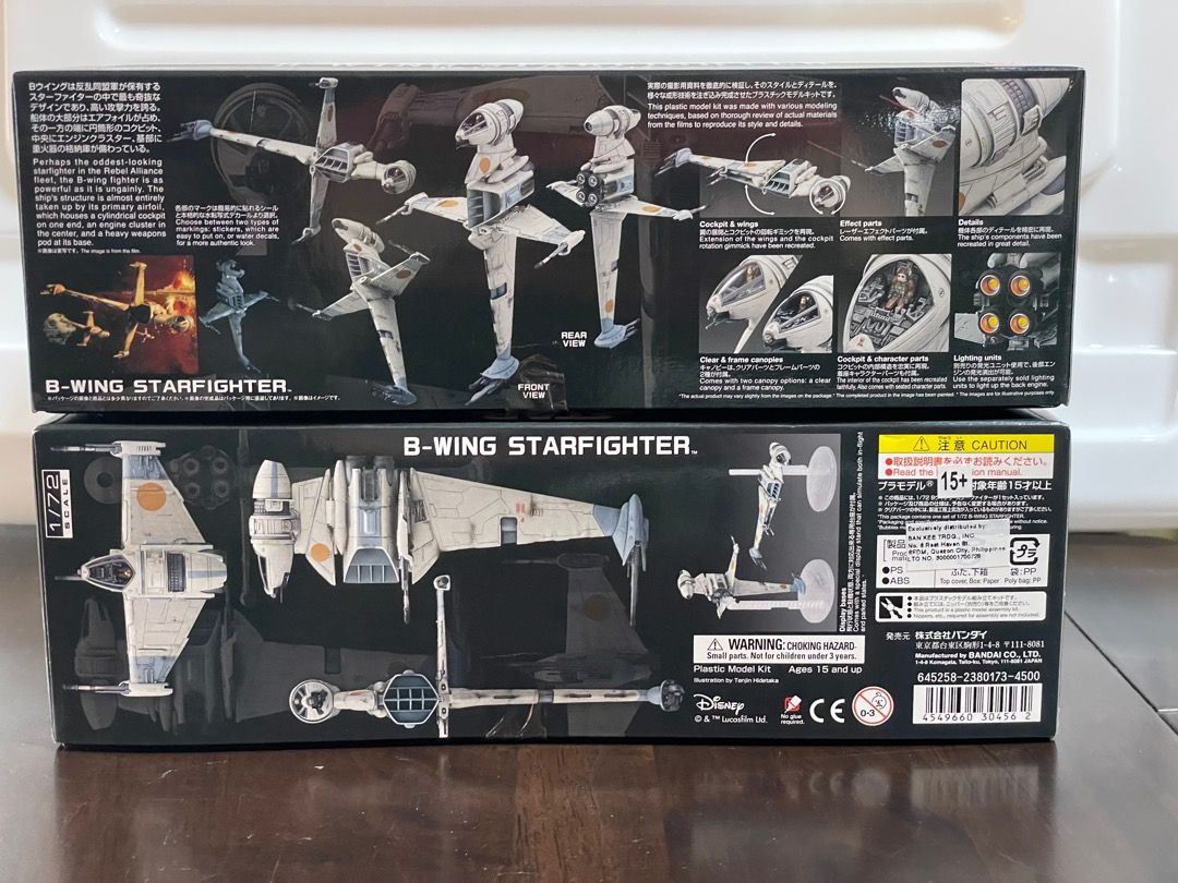 Bandai Star Wars B-Wing Starfighter Toy Model Kit 1/72 Scale, Hobbies & Toys, Toys & Games on ...