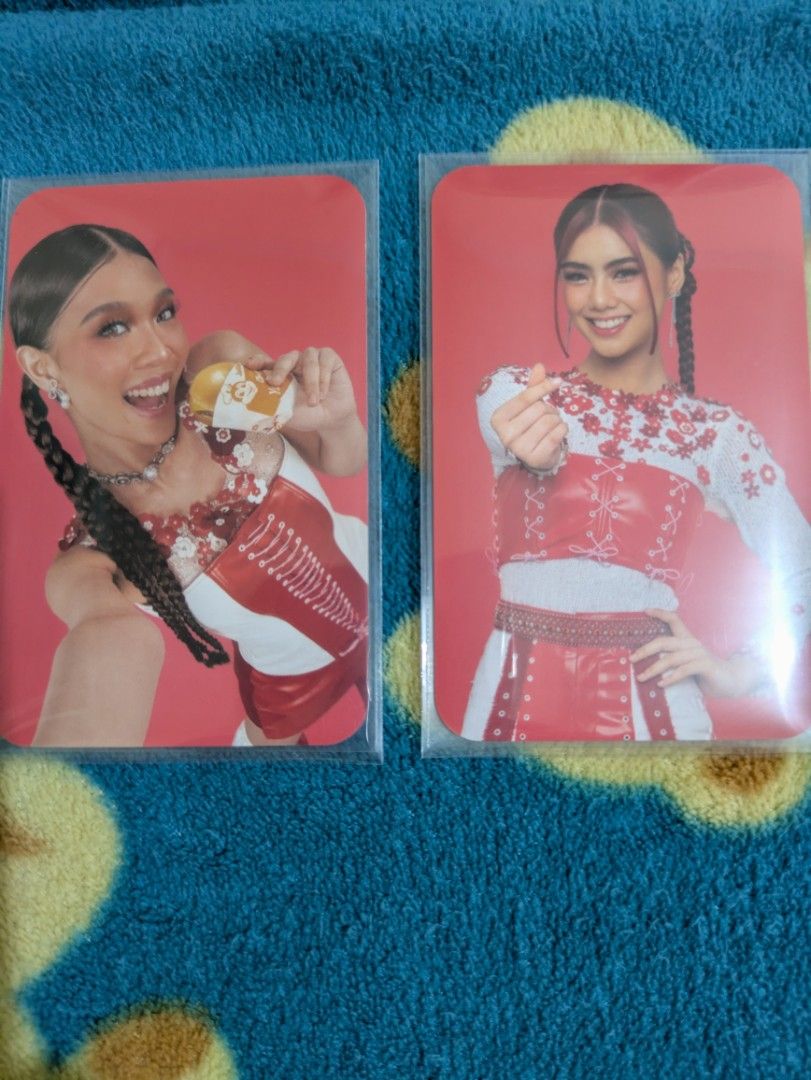 Bini Mikha and Stacey (Mikhcey) Jollibee Jollibini Photocard Set ...