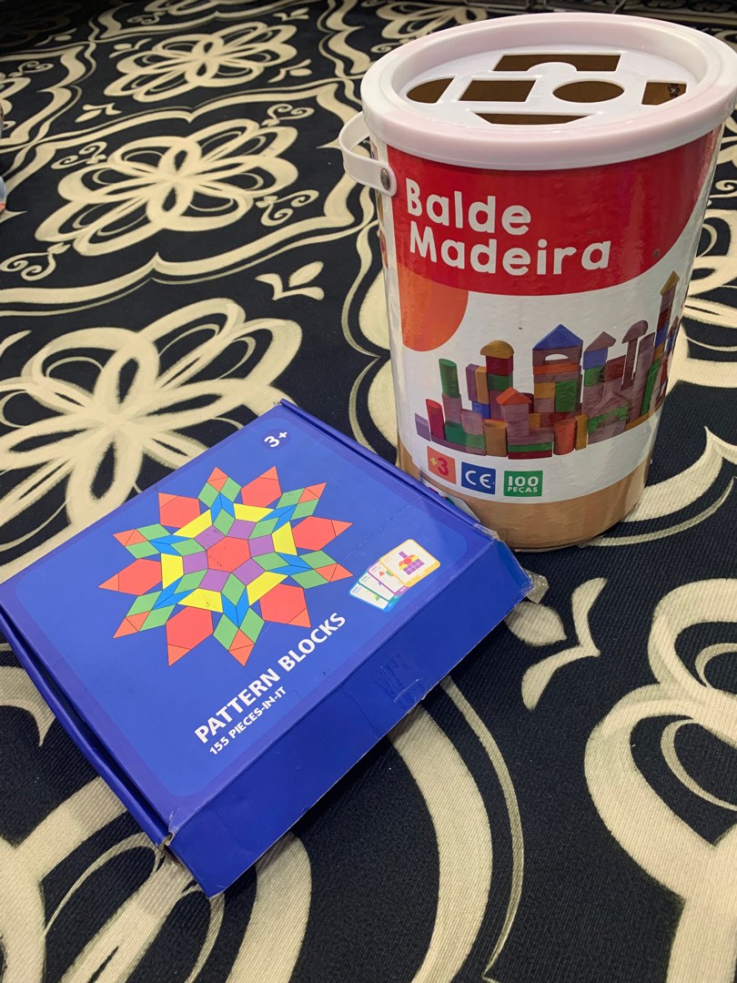 Blocks and Pattern puzzle, Hobbies & Toys, Toys & Games on Carousell