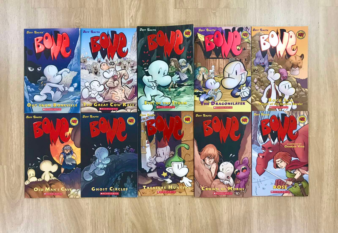 Bone Graphic novel/comic TPB collection by Jeff Smith: 10 Book Set ...