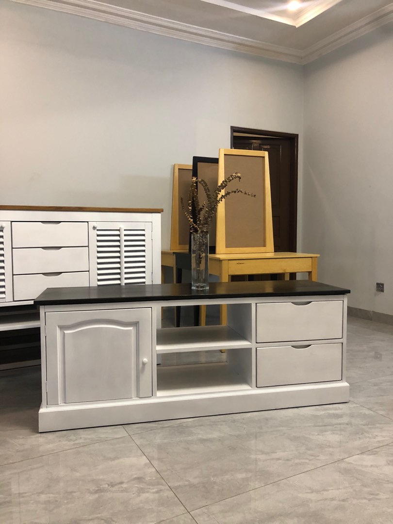 BUFFET TV RAK LEMARI LACI BAJU SERBAGUNA MEJA RUANG TAMU PAJANGAN BUNGA ...