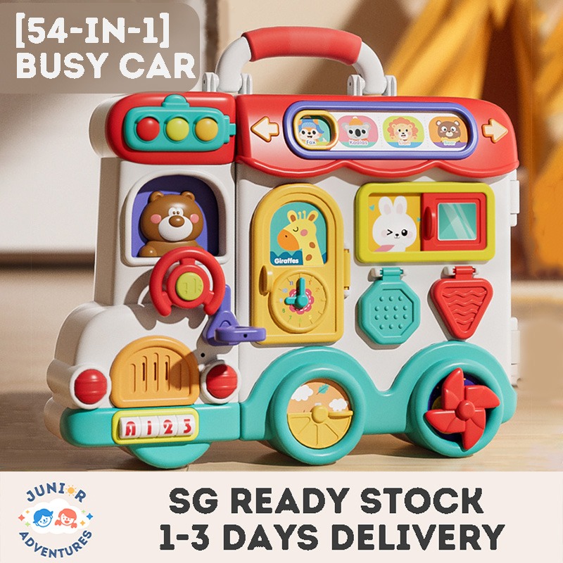 Busy Board Educational Toys Montessori Toys Multifunctional Bus Early ...