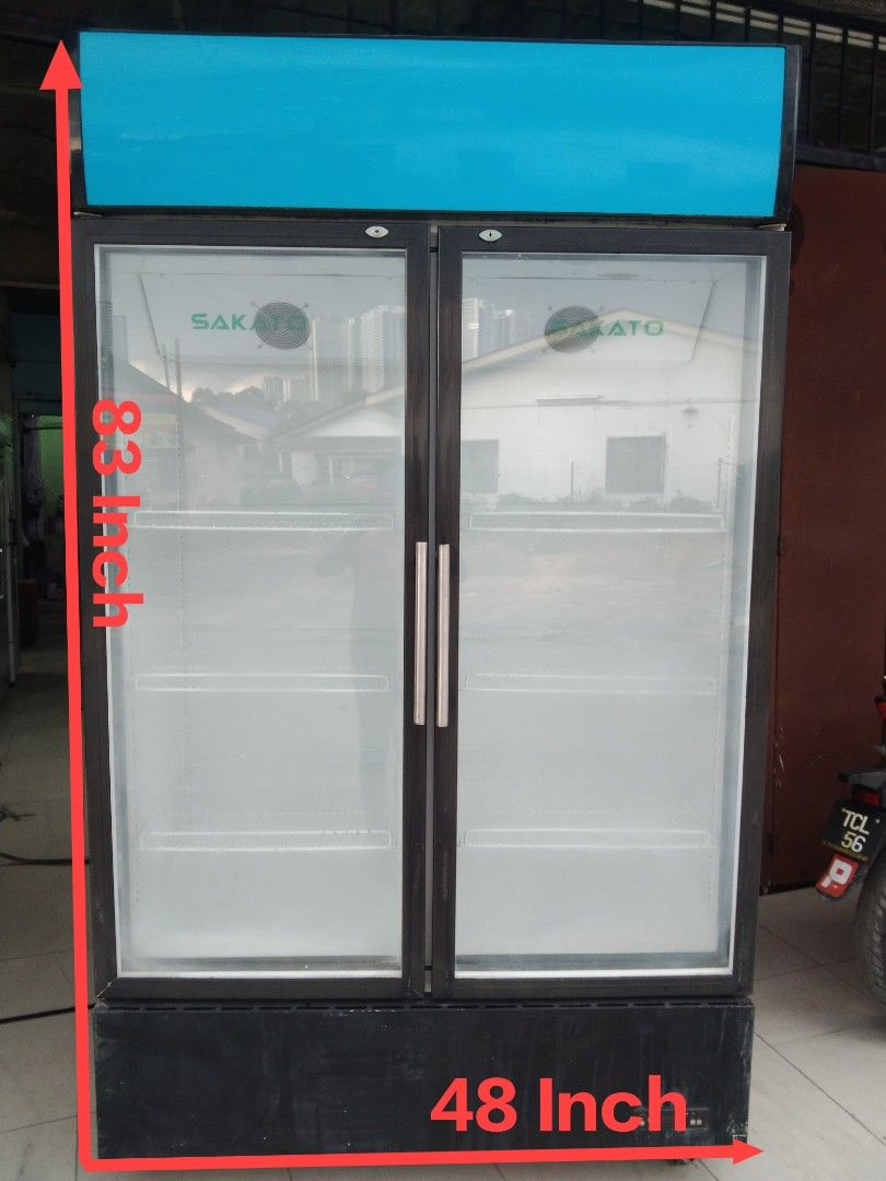 Chiller 2 pintu Brand SAKATO 1100 L, TV & Home Appliances, Kitchen ...