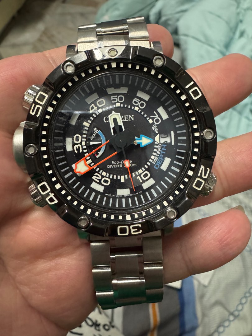 Citizen Promaster Aqualand Black Dial Men's Watch Sapphire Crystal ...