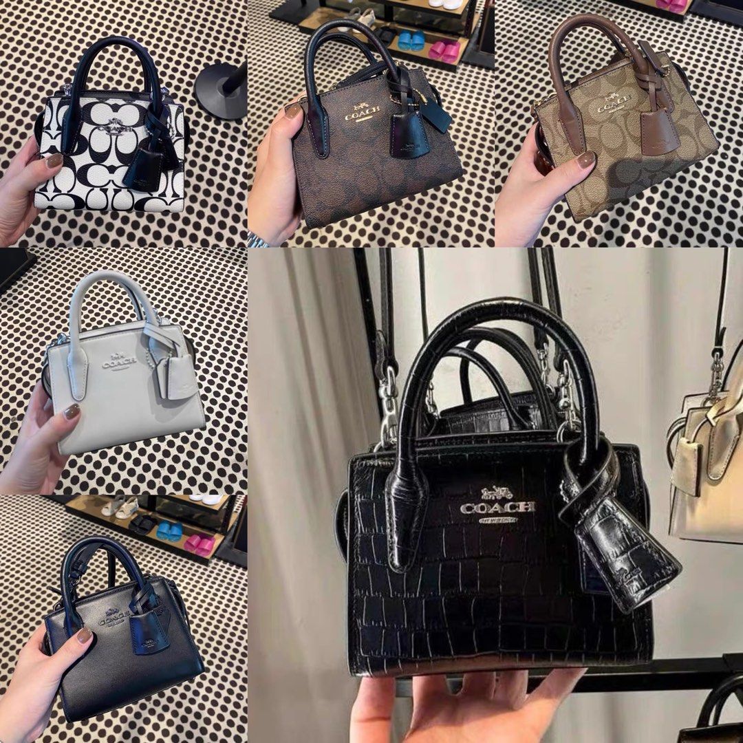 Coach Andrea Mini Carryall In Signature Jacquard, Women's Fashion, Bags ...