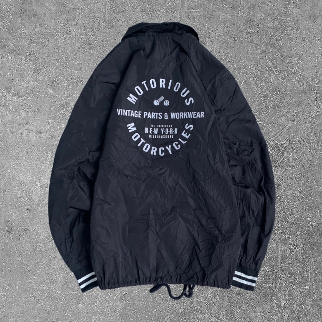 Coach jacket R2&riders, Fesyen Pria, Pakaian , Baju Luaran di Carousell
