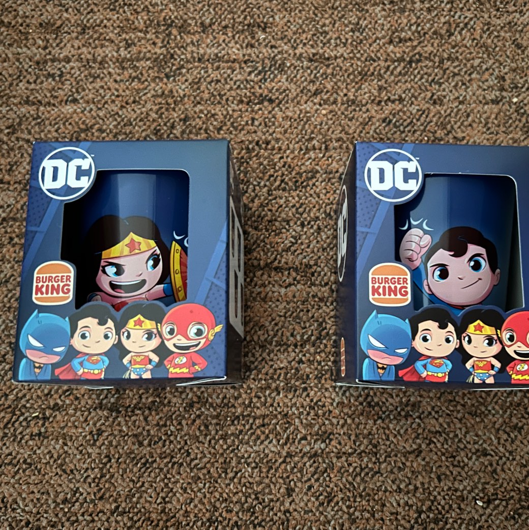 Dc Burger King Cup, Hobbies & Toys, Toys & Games on Carousell