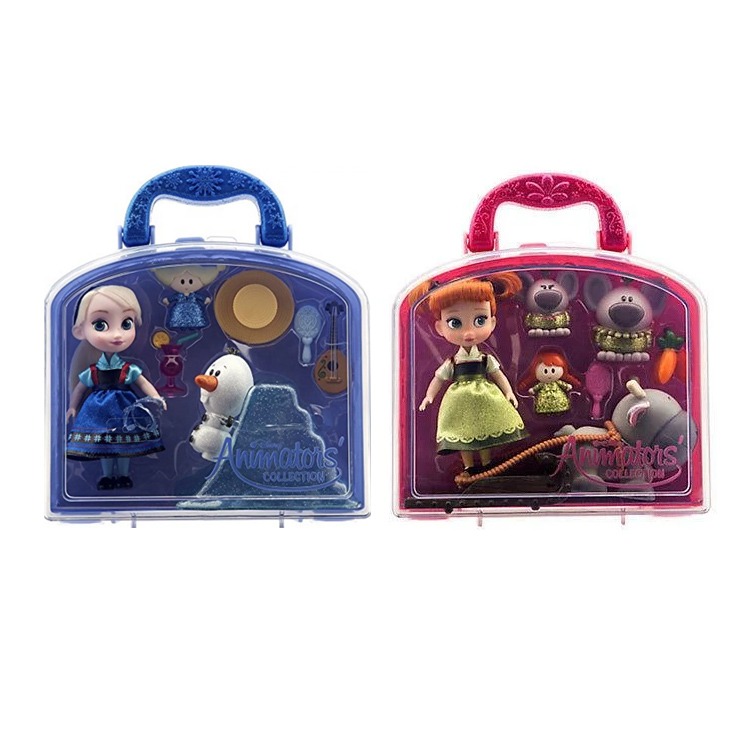 Disney Store Animator Collection 5" Mini Doll Playset Elsa & 2015 Anna ...