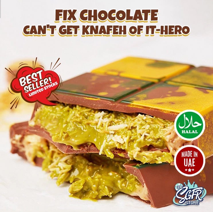 Fix Dubai Viral Chocolate Bars & READY STOCK | The Original Kunafa ...