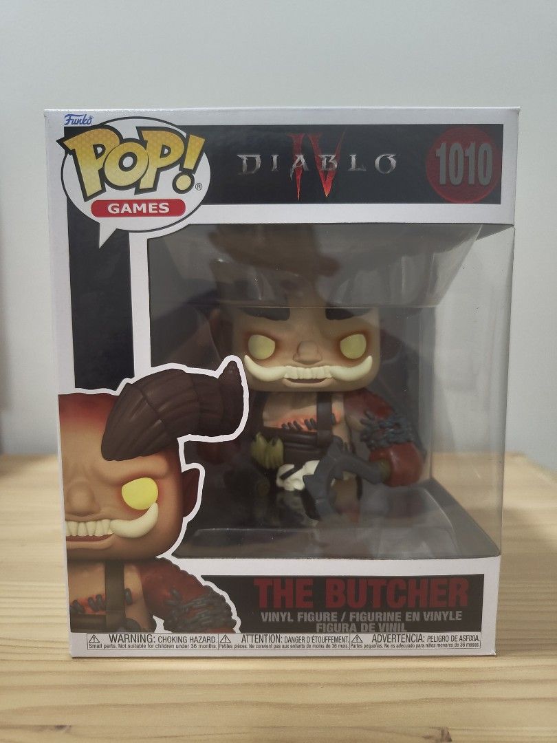 Funko Pop! Super: Diablo IV - The Butcher #1010, Hobbies & Toys, Toys ...