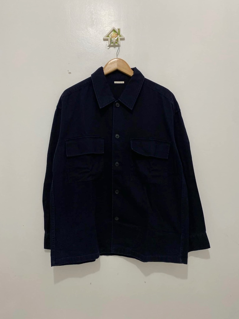 Uniqlo GU Utility Jacket Navy, Men's Fashion, Coats, Jackets and ...