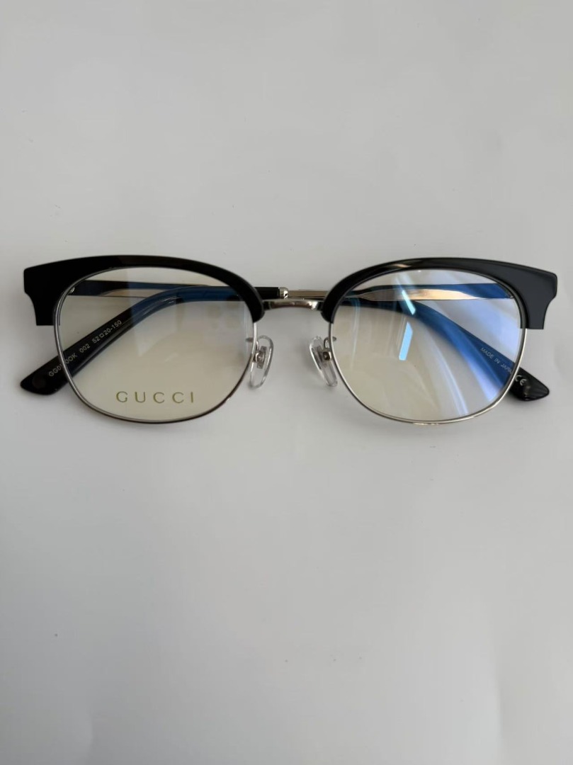 Gucci full frame eyeglass frame, Men's Fashion, Watches & Accessories ...