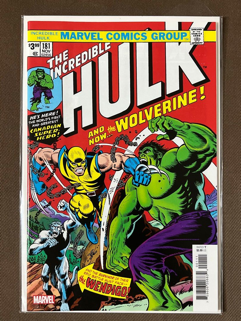 Hulk #181 Facsimile Edition Comics, Hobbies & Toys, Books & Magazines ...