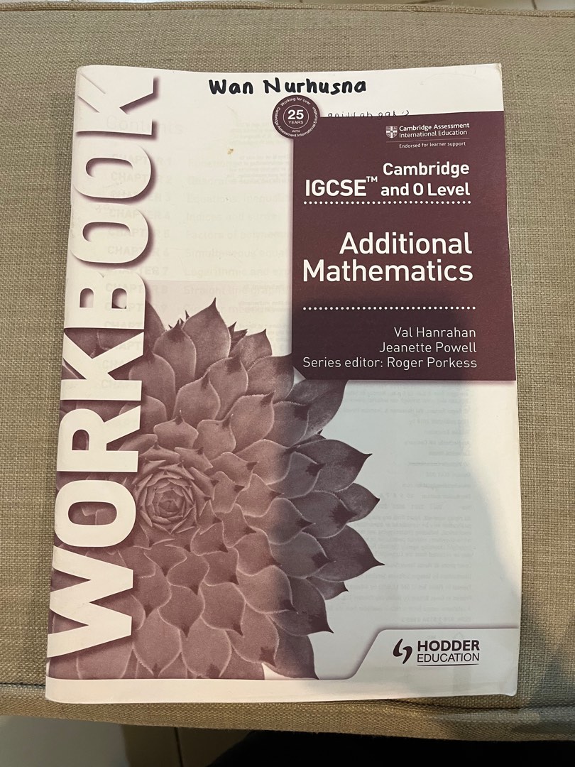 Igcse Addmaths Workbook Hobbies And Toys Books And Magazines Textbooks