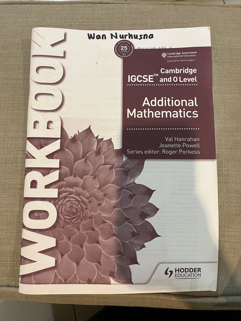 IGCSE ADDMATHS WORKBOOK, Hobbies & Toys, Books & Magazines, Textbooks ...