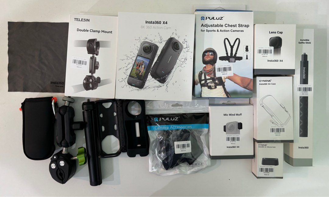 Insta360 X4 - Motorcycle Bundle, Photography, Video Cameras on Carousell