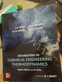 Introduction to Chemical Engineering Thermodynamics, Hobbies & Toys ...