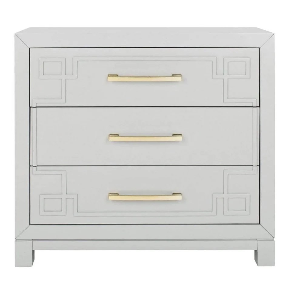 KARLEX Greek Key Nightstand Cabinet, Furniture & Home Living, Furniture ...