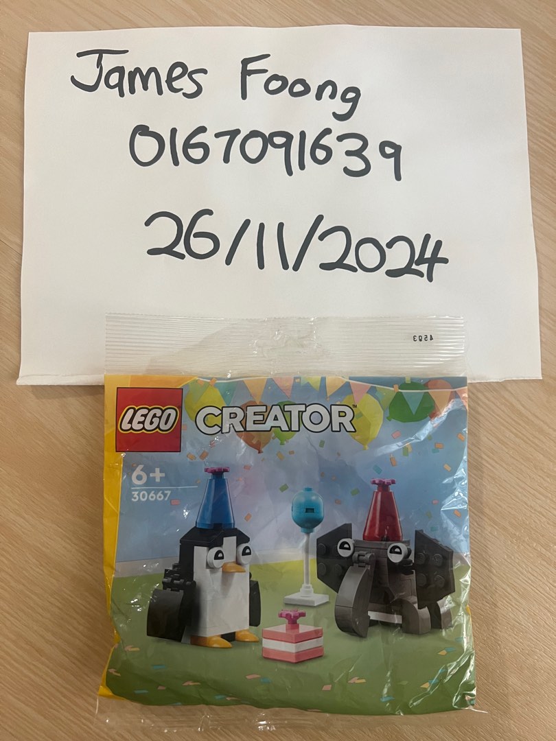 Lego 30667 CREATOR Animal Birthday Party, Hobbies & Toys, Toys & Games ...