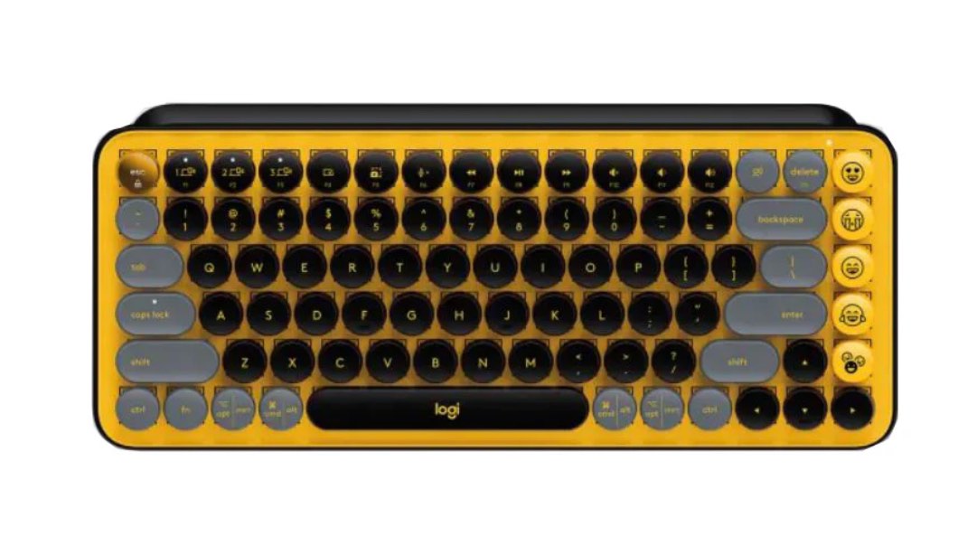 LOGITECH Pop Keys Wireless Mechanical Keyboard With Customizable Emoji ...
